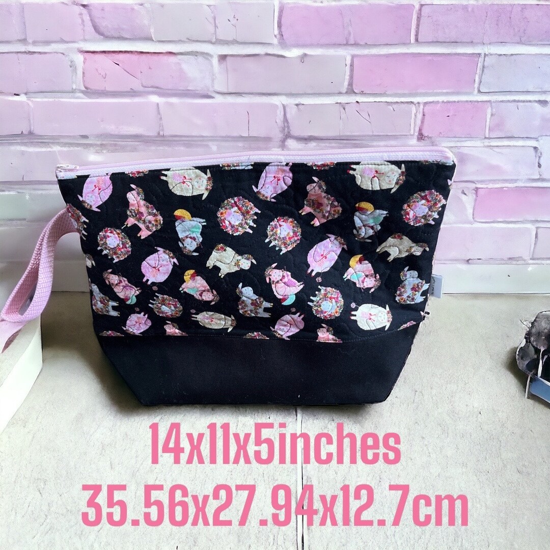 Large Knitting Bag, Handmade Quilted Extra Large Knitting or Crochet ...