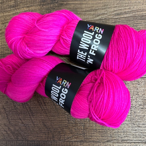 Hot Pink Yarn - Etsy