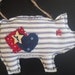 Patriotic Farmhouse Hanging Pig Patriotic Pig Patriotic - Etsy