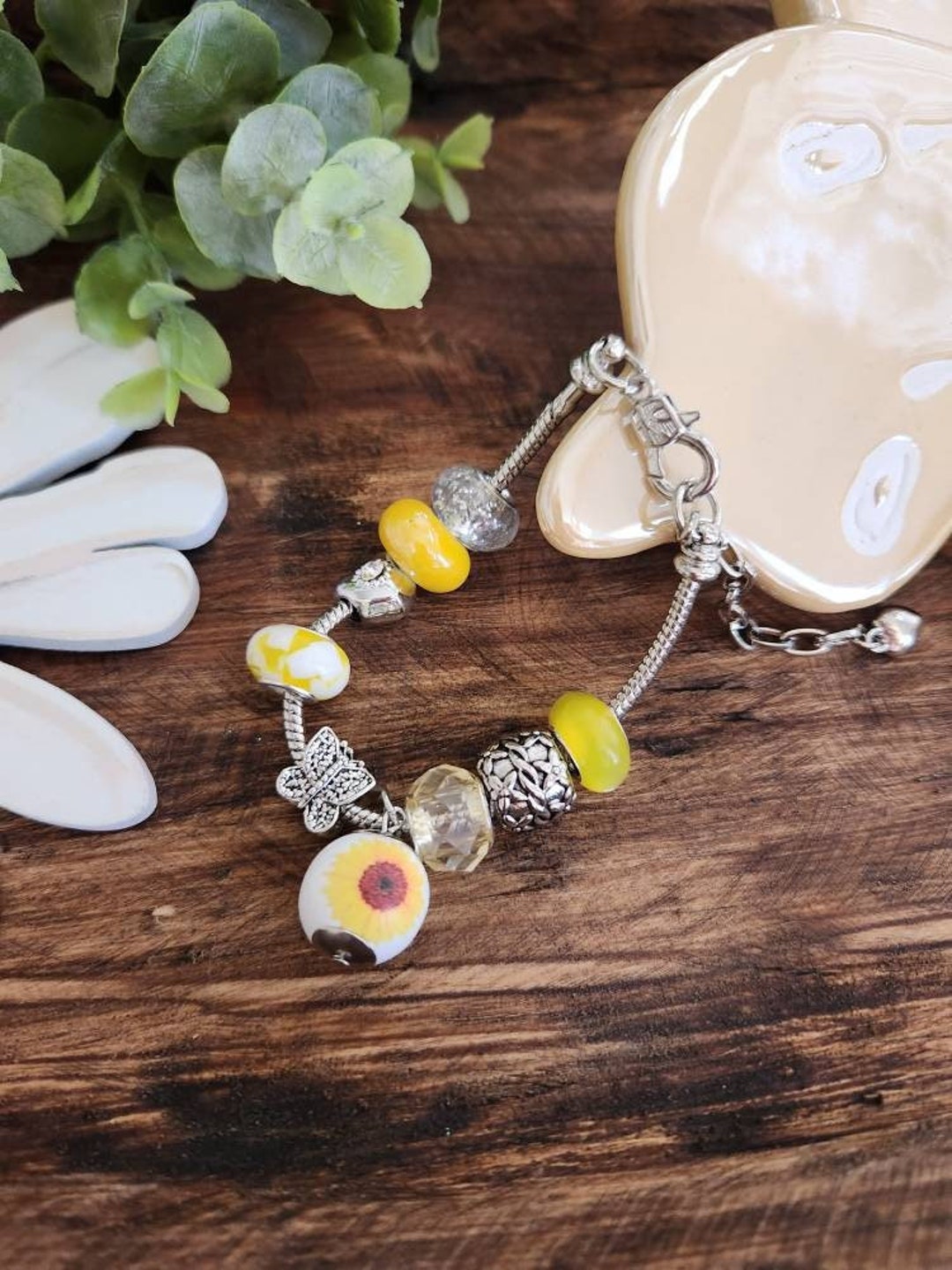 Pandora Style Charm Bracelet, Charm Bracelet, Charms, Bracelet - Etsy