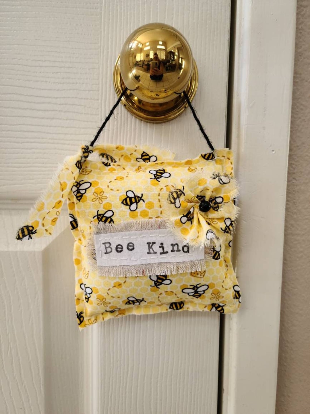 Summer Bee Decor, Summer Mimi Bee Pillow, Bee Fabric Hanging Accent ...