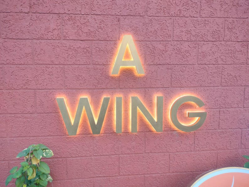 Custom Illuminated Signage : Floating Letters, Beauty Salon Sign ...