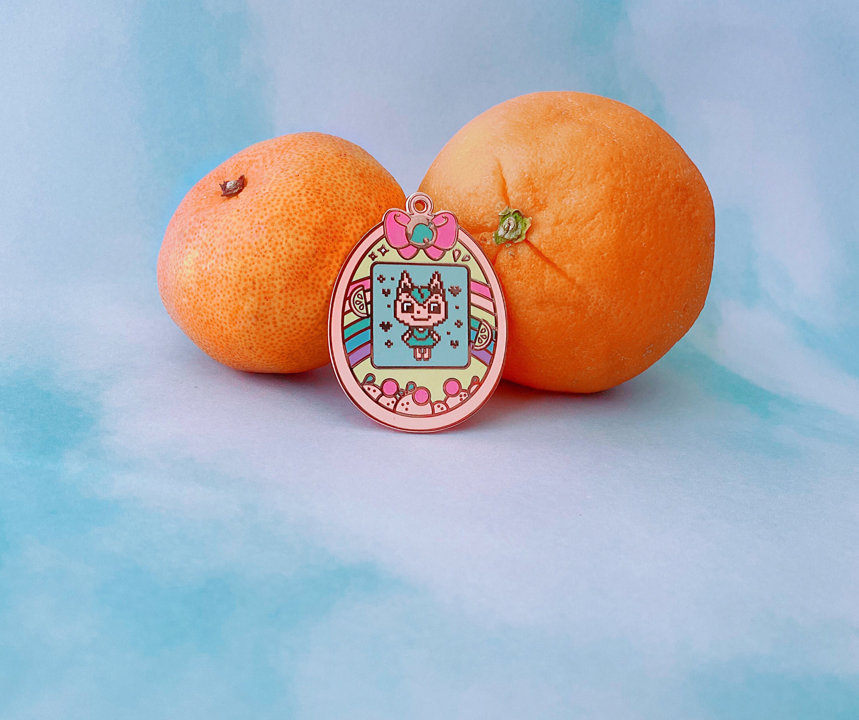 Animal Crossing-inspired Tangy Cat Tamagotchi Pin - Etsy