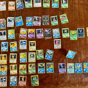 Set of Mini Holographic Card Stickers Pokémon First & Second Gen - Etsy