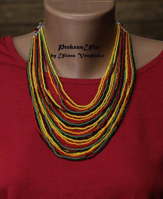 Bright coral necklace store