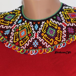 Traditional Ukrainian Gerdan Seed Bead Necklace Ukrainian Ornament Folk ...