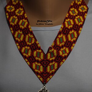 Seed Bead Ukrainian Gerdan Traditional Gerdan Etno Gerdan - Etsy
