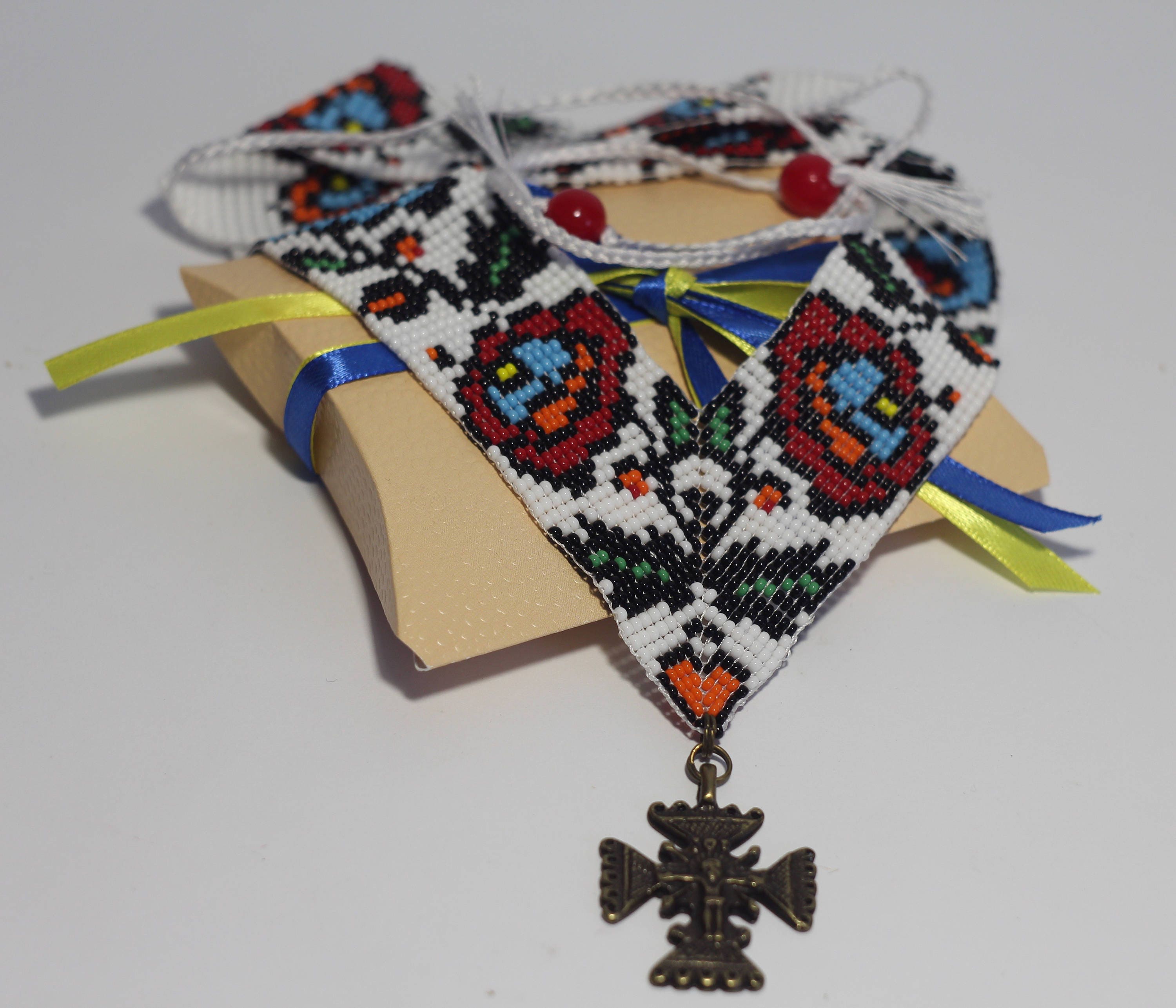 Flowers Gerdan Gerdan Gift Ukrainian Seed Bead Gerdan Necklace - Etsy