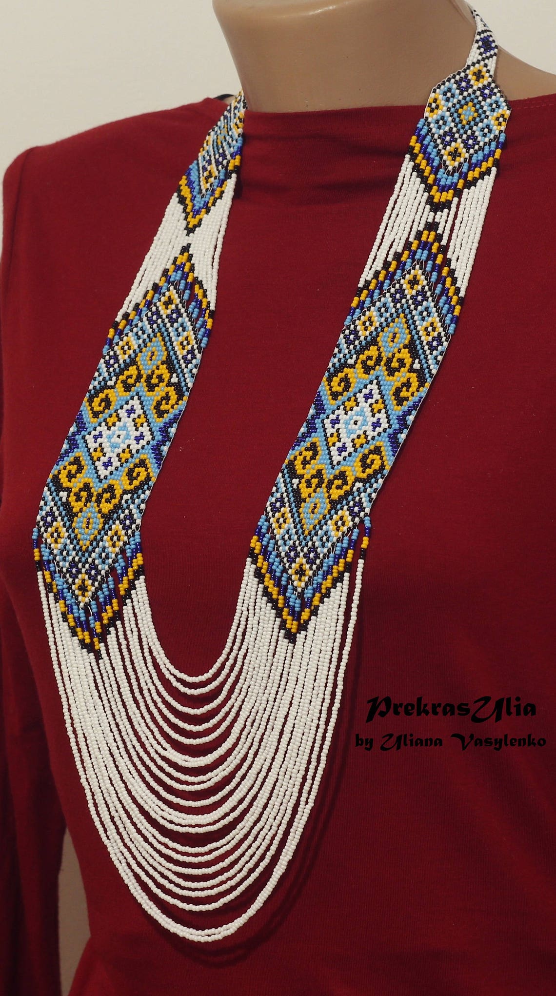 Blue Yellow Gerdan Patriotic Ukrainian Gerdan Traditional - Etsy