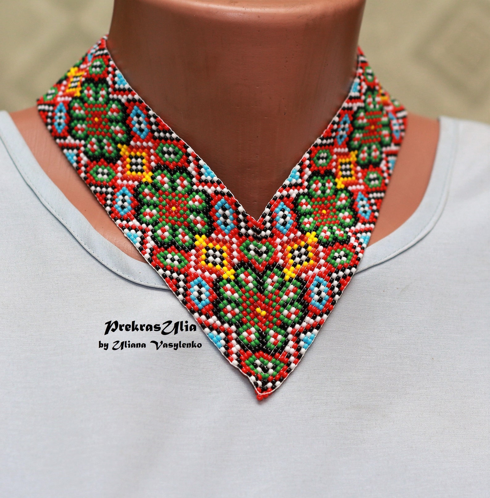 Multicolor Angle Traditional Ukrainian Gerdan Custome Jewerly - Etsy