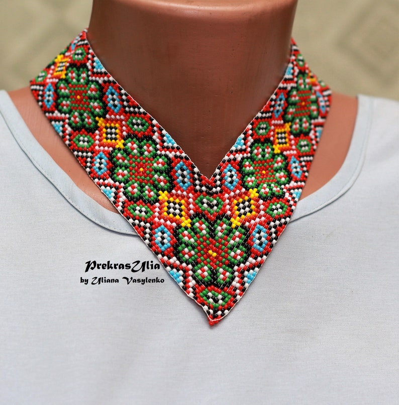 Multicolor Angle Traditional Ukrainian Gerdan Custome Jewerly - Etsy