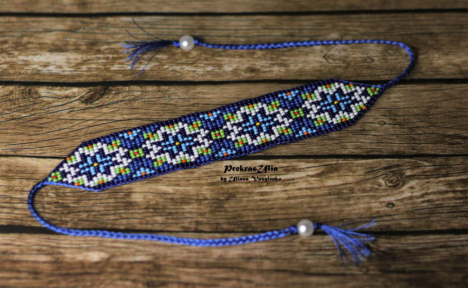Ukrainian Seed Beaded Bracelet Folk Pattern Ukrainian Ornament - Etsy UK