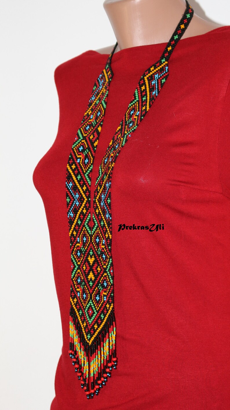Gerdan Beading Pattern Loom gerdan necklace Gerdan Ukrainian | Etsy