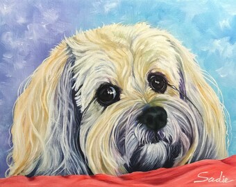 Custom pet painting custom dog painting custom pet portrait | Etsy