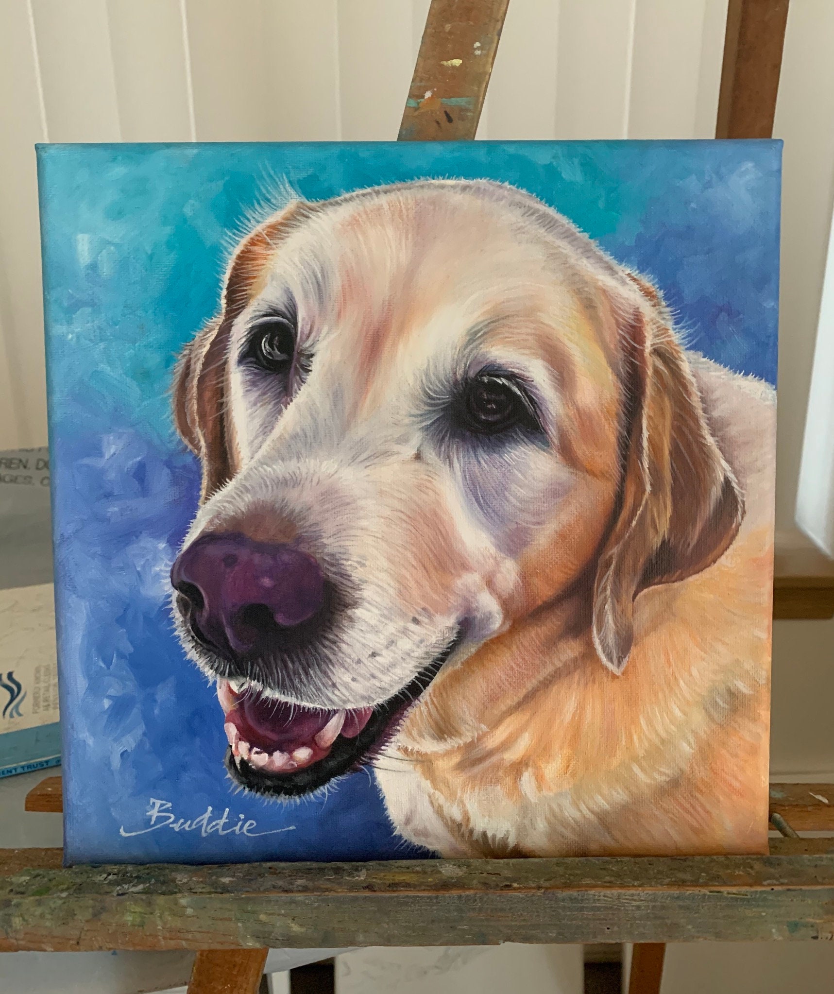 Custom Dog Painting, Custom Dog Portrait, Animal Art, Animal Paintings ...