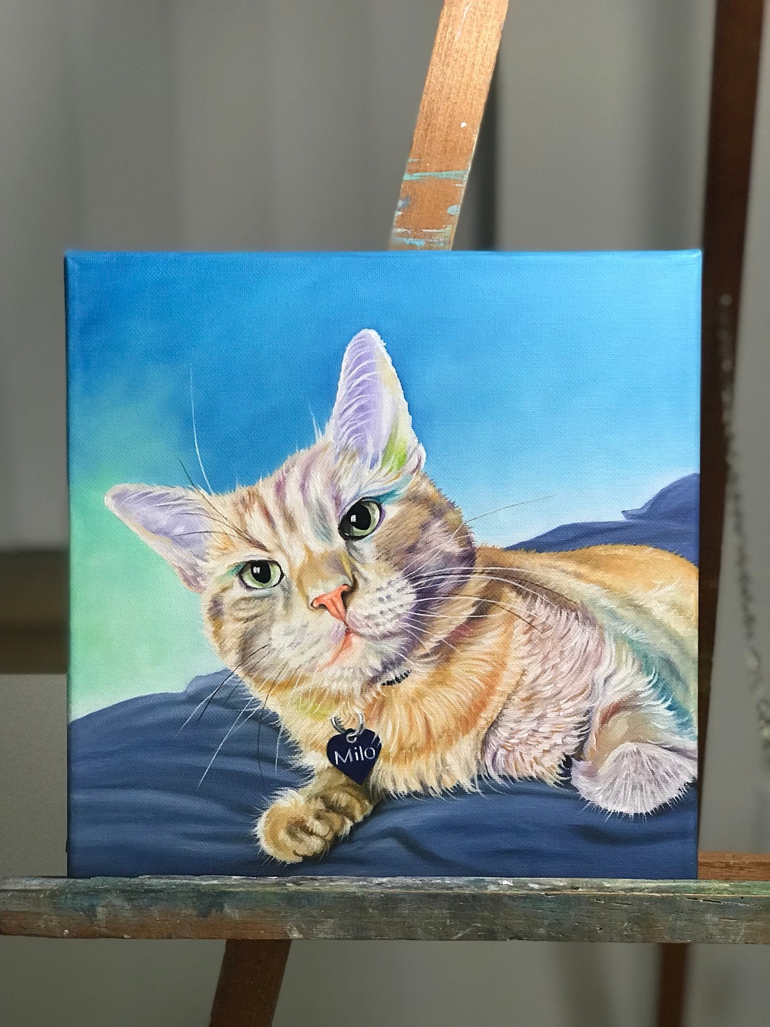 Custom Cat Painting, Custom Cat Portrait, Cust Pet Painting, Cust Pet ...