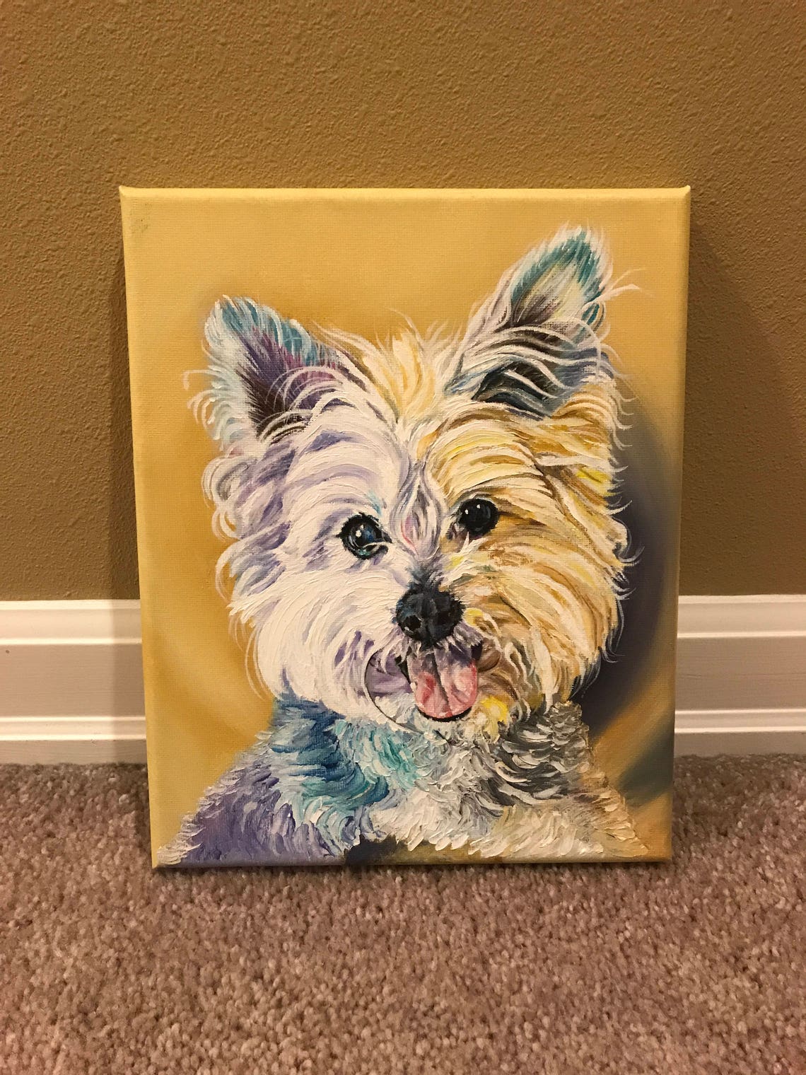 Custom pet painting custom dog painting custom pet portrait | Etsy