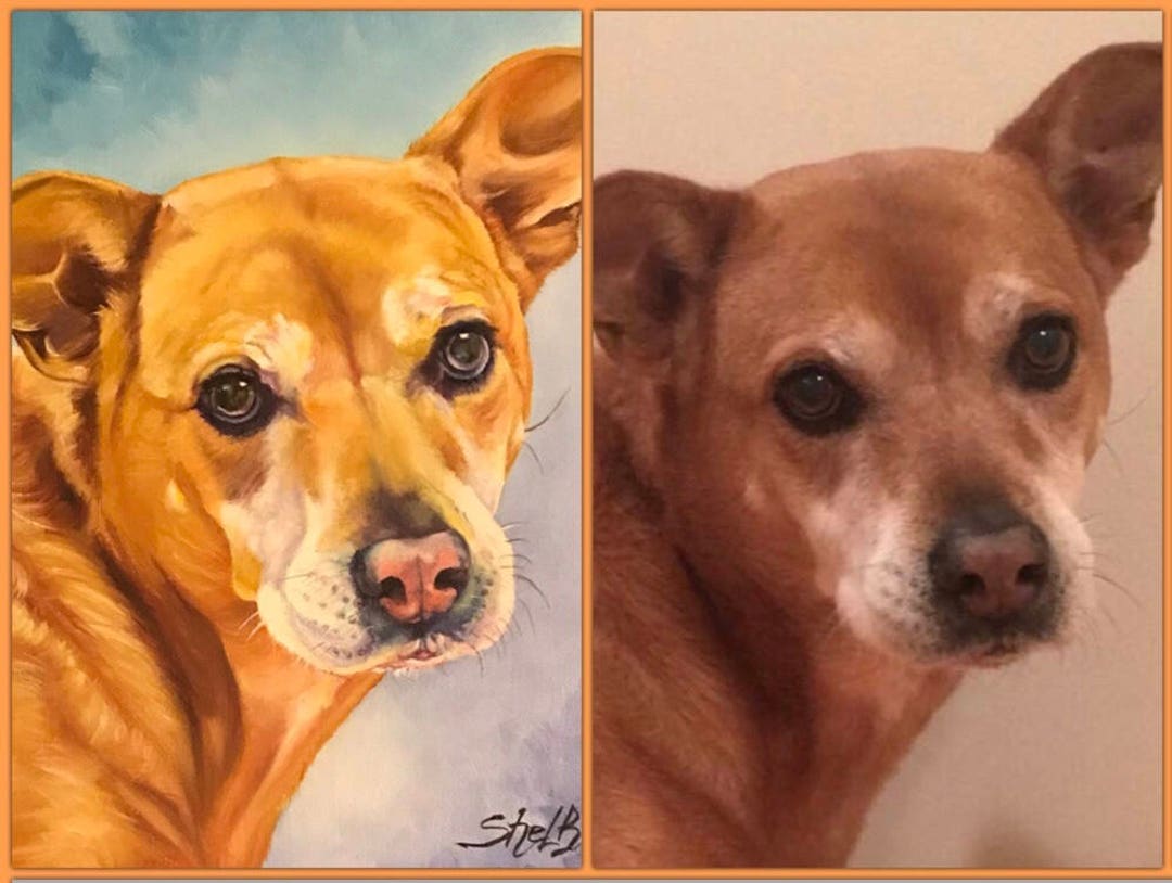 Custom Pet Painting, Custom Pet Portrait, Custom Dog Painting, Animal ...