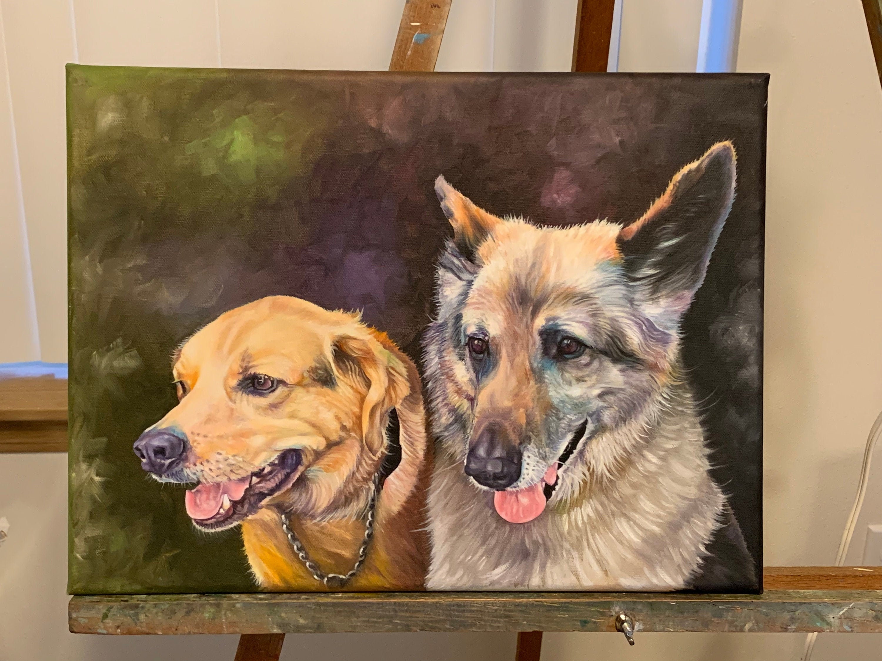 Custom Dog Painting, Custom Dog Art, Custom Paintings, Oil Paintings ...