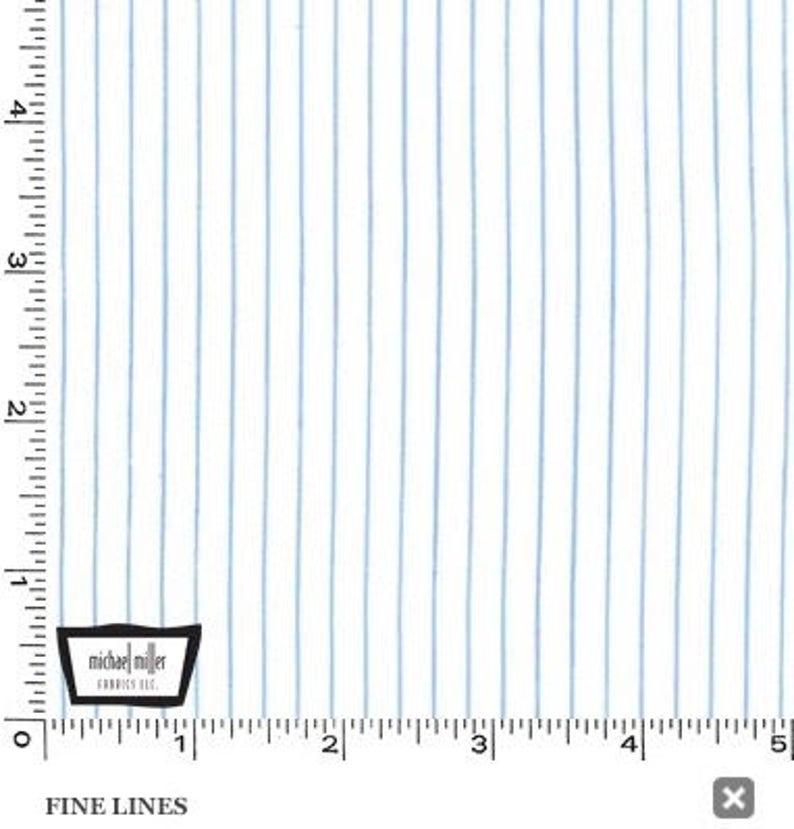 Fine Lines in Blue by Michael Miller Fabrics (yards or Bolt) - Etsy