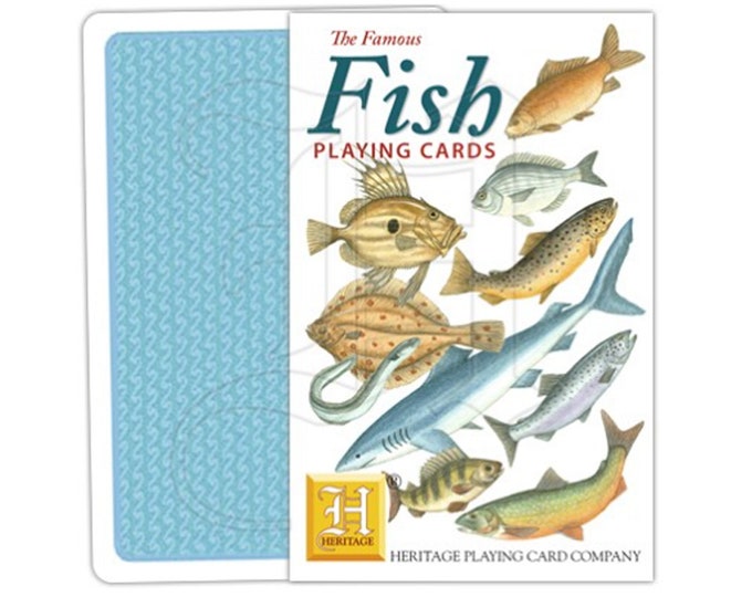 Fish Playing Cards Fly Fishing Poker Deck Illustrated Trout - Etsy