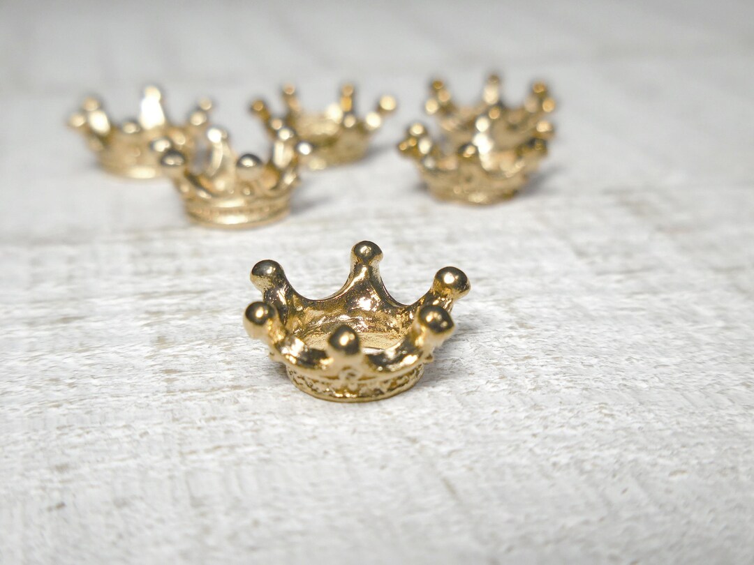 Miniature Metal Crowns, Bright Gold ~ Fairytale Fairy Garden ...