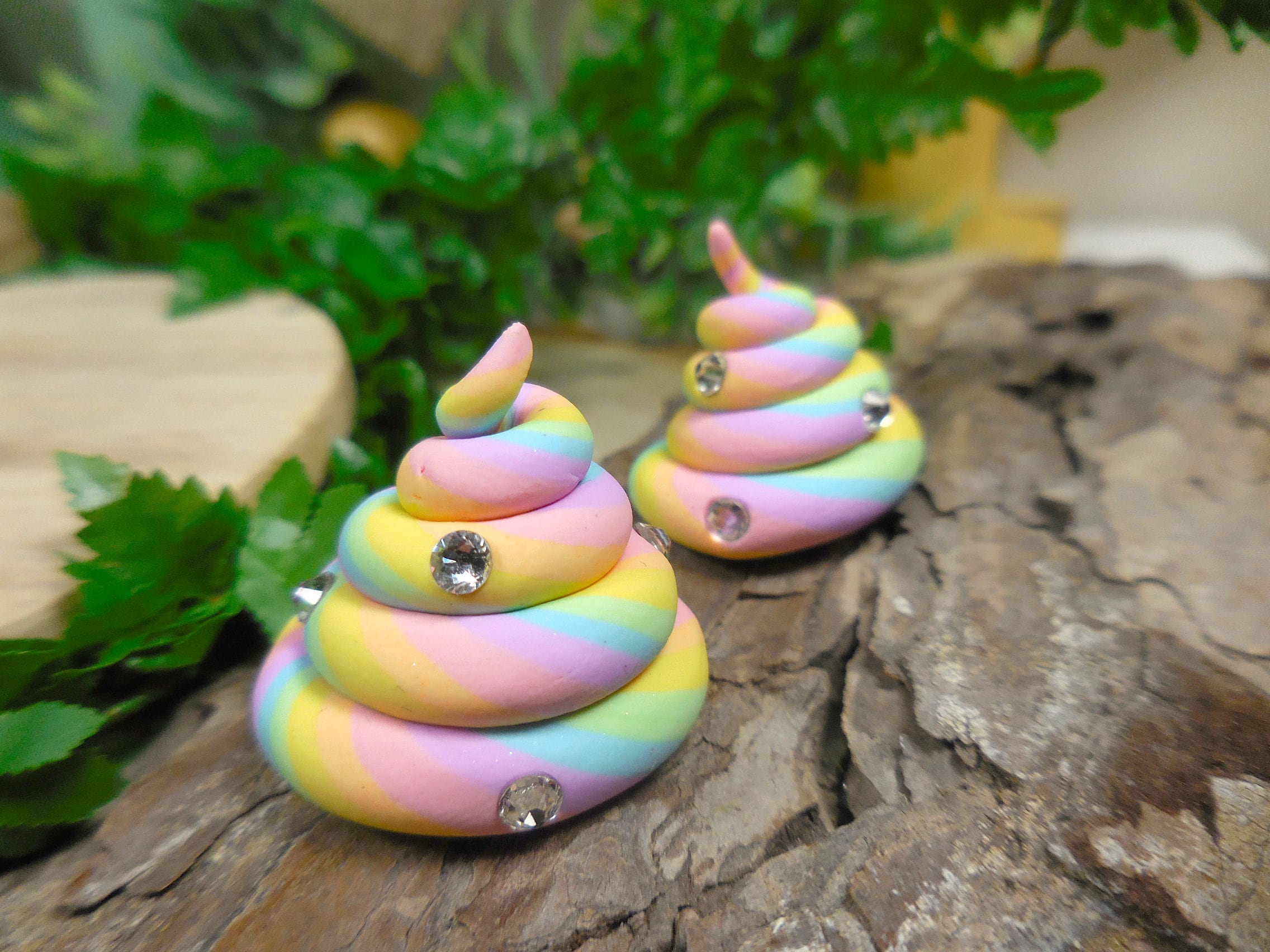 Miniature Pastel Rainbow Unicorn Poop W/ Rhinestones Spring | Etsy