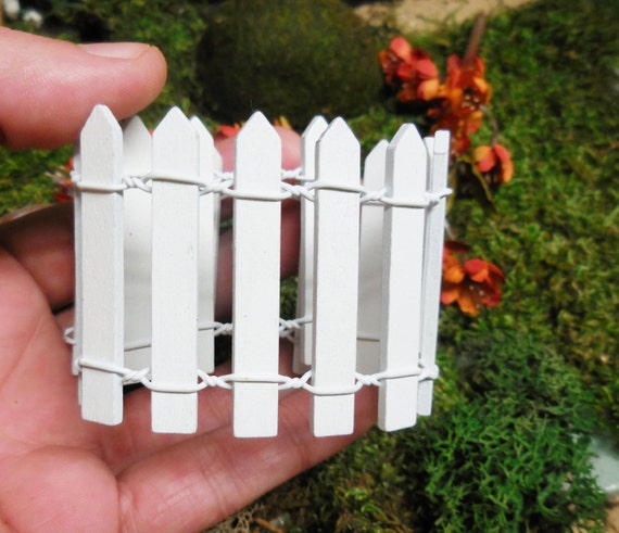 Home & Hobby Doll & Model Making Set of 3 Mini Picket Fence for Fairy ...