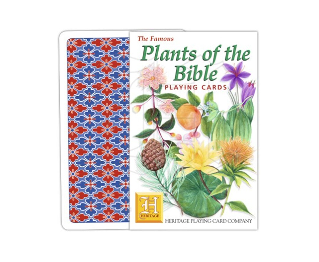 Famous Plants of the Bible Playing Cards Designer Plant Card for ...