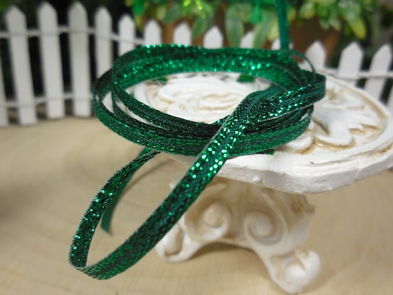 4mm Mini Metallic Green Ribbon Garland 3 FT St. - Etsy