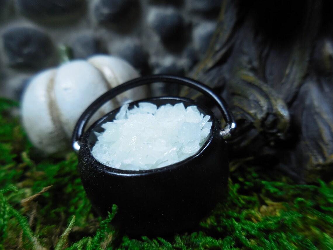 Mini Glowing Cauldron Fairy Garden Accessory/ Blue Green or - Etsy