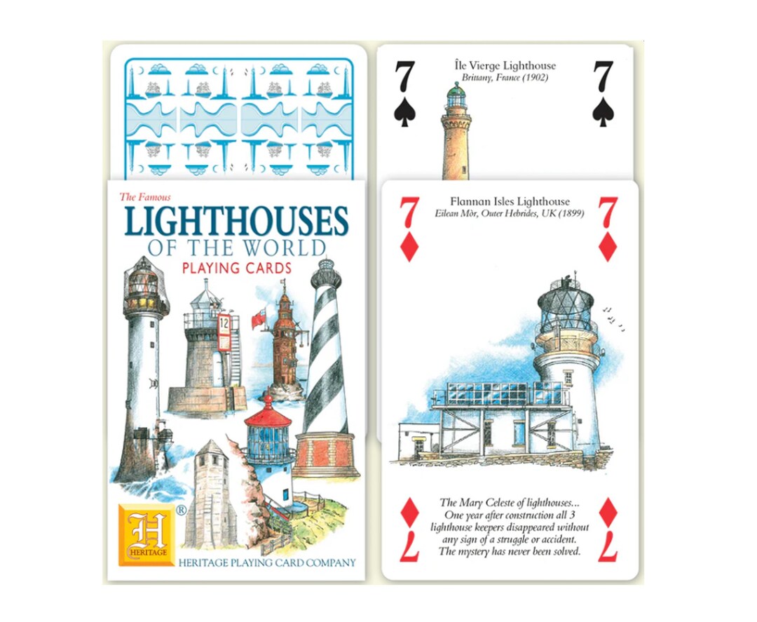 Famous Lighthouses of the World Playing Cards ~ Nautical Card for ...