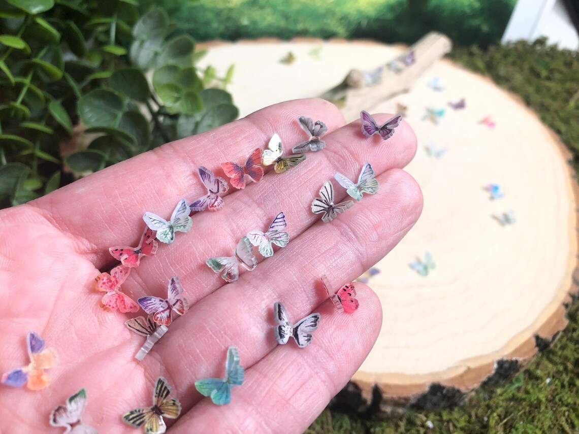 8mm Micro Miniature Butterflies~ Miniature Kawaii Fairy Garden ...