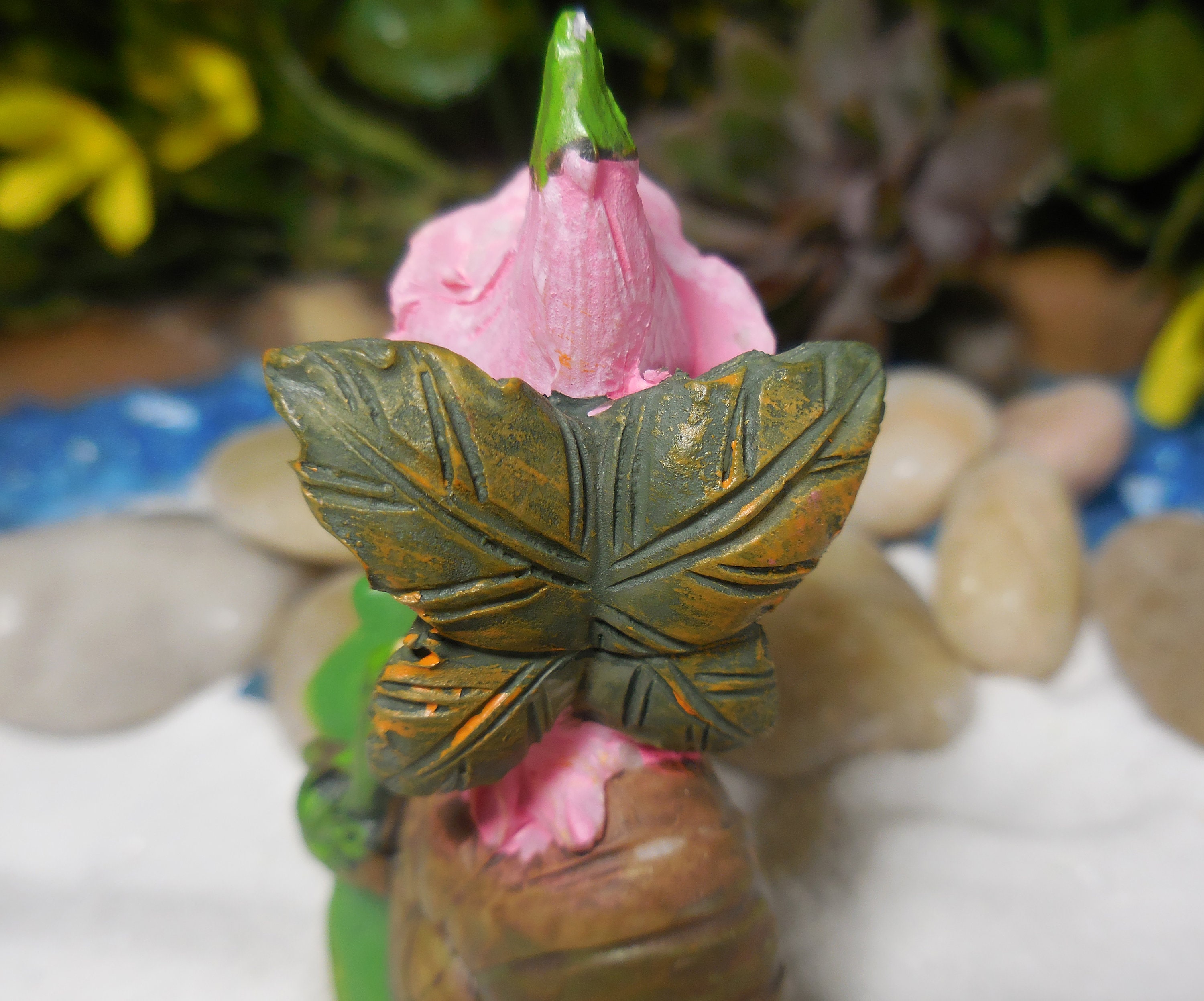 Miniature Fairy on Pet Snail Little Flower Fairy Figurine on - Etsy
