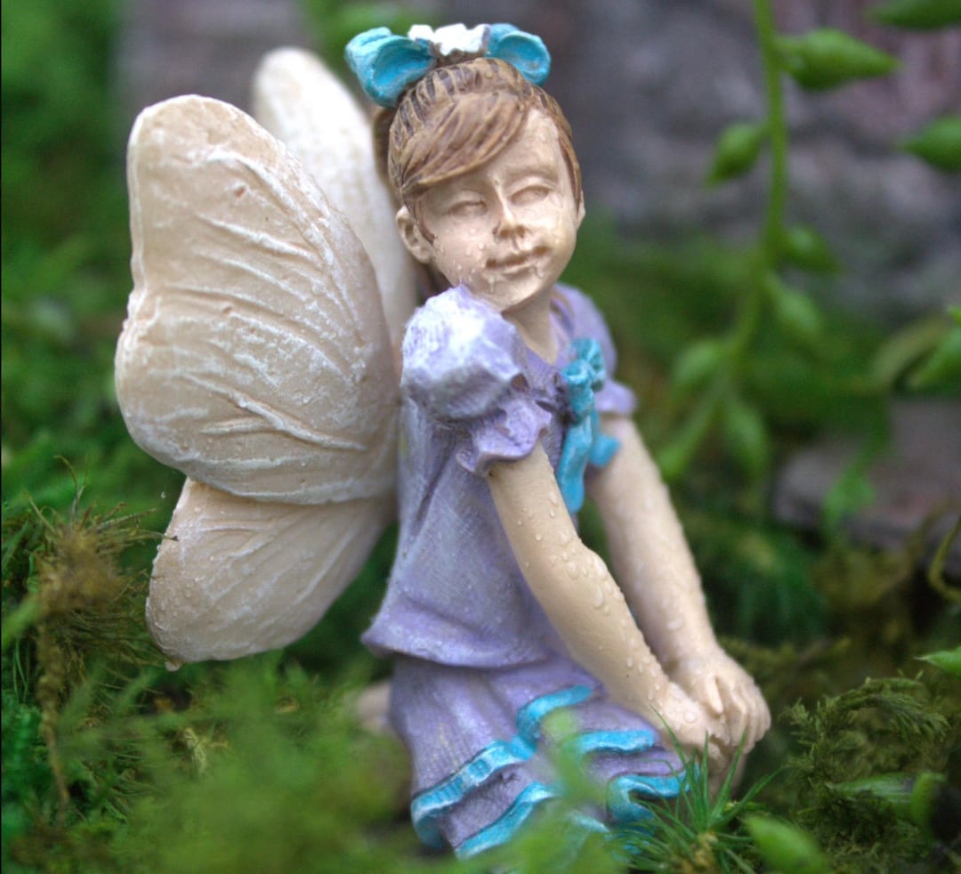 Miniature Flower Fairies, Miniature Fairy Figurine, Fairy Statue ...