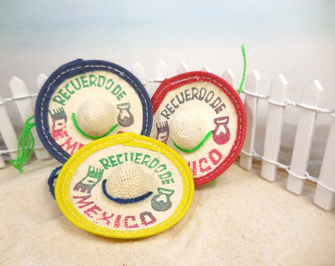 Miniature Sombreros and Serape Assorted Colors Summer Fairy - Etsy