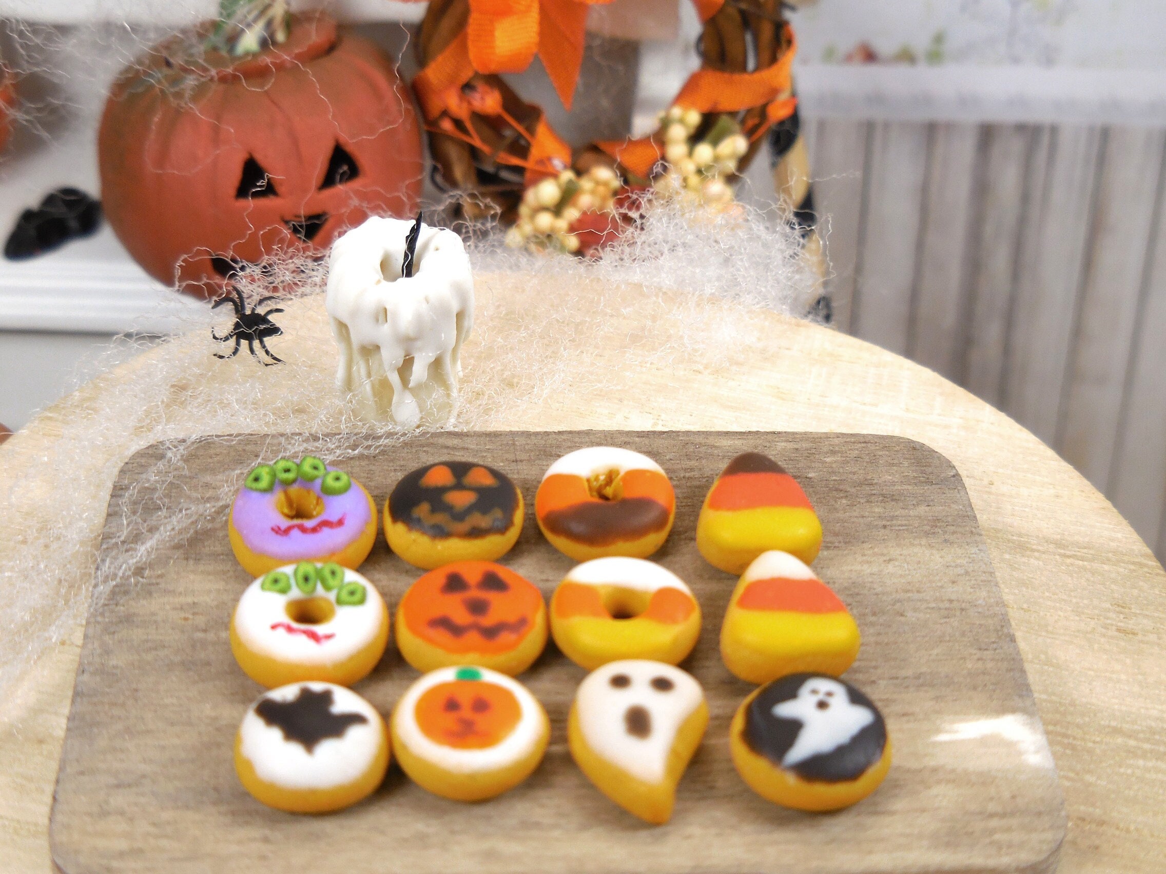 Mini Halloween Donuts Ghost Candy Corn & Monster Shapes | Etsy