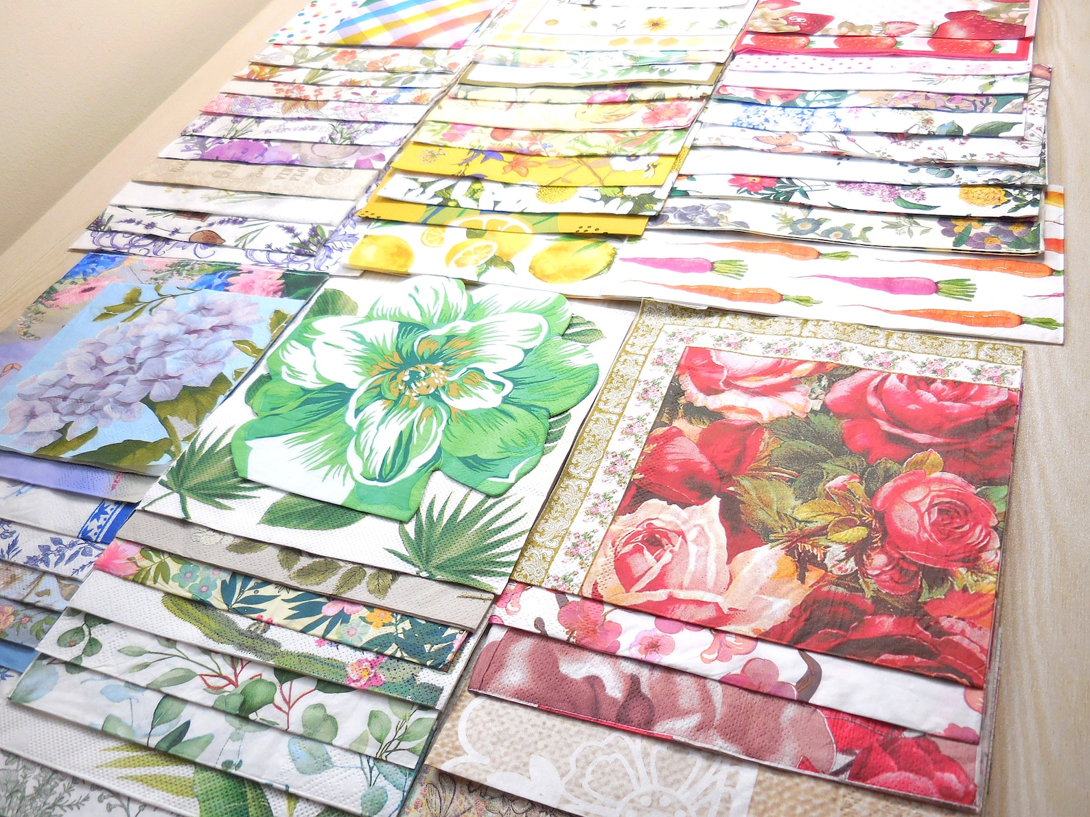 20 Floral & Nature Paper Napkins Decoupage, Assorted Styles ~ Scrapbook ...