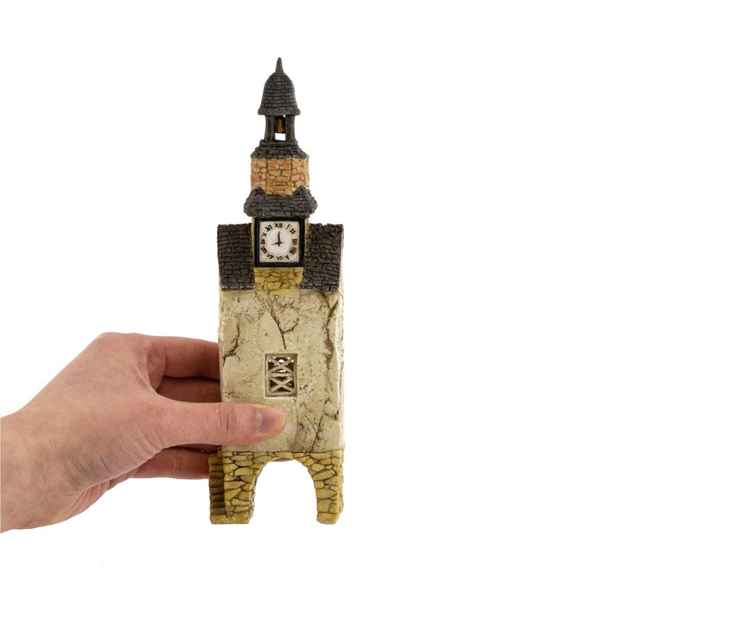 MICRO Miniature Clock Tower for Fairies or Gnomes ~ Woodland Fairy ...