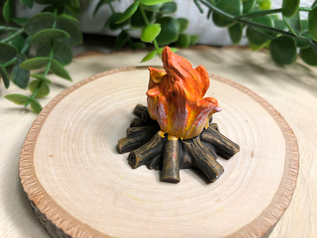 Miniature Campfire Fairy Garden & Dollhouse Accessories Terrarium ...