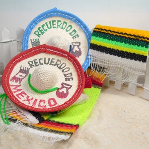 Miniature Sombreros and Serape, Assorted Colors Summer Fairy Garden ...