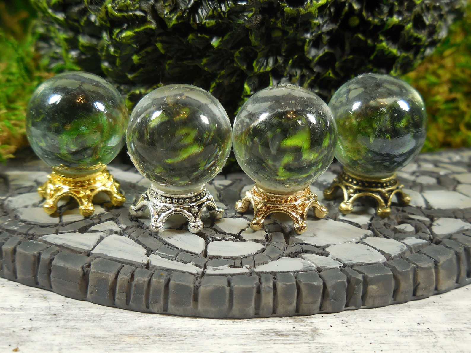 Fairy Garden 'crystal' Ball in Gold Yellow Gold | Etsy