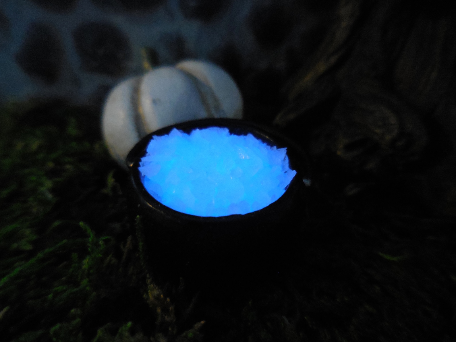 Mini Glowing Cauldron Fairy Garden Accessory/ Blue Green or - Etsy