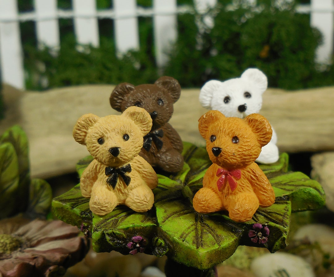 Miniature Teddy Bear for Fairies ~ Fairy Garden Teddy Bear ~ Miniature ...