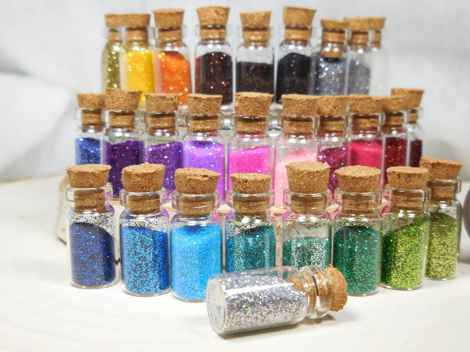 Miniature 1 Fairy Dust Bottles in 40 Colors Tiny Glass | Etsy