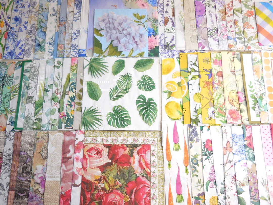 20 Floral & Nature Paper Napkins Decoupage, Assorted Styles ~ Scrapbook ...