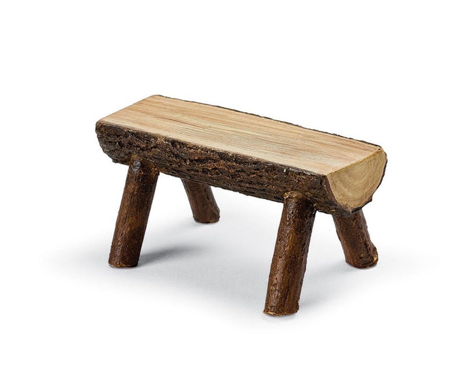 Miniature Old Fashioned Log Bench Woodland Fairy Garden | Etsy