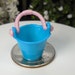 Miniature Colorful Sand Pails W/ Tiny Shovel ~ Summer Fairy Gardens ...