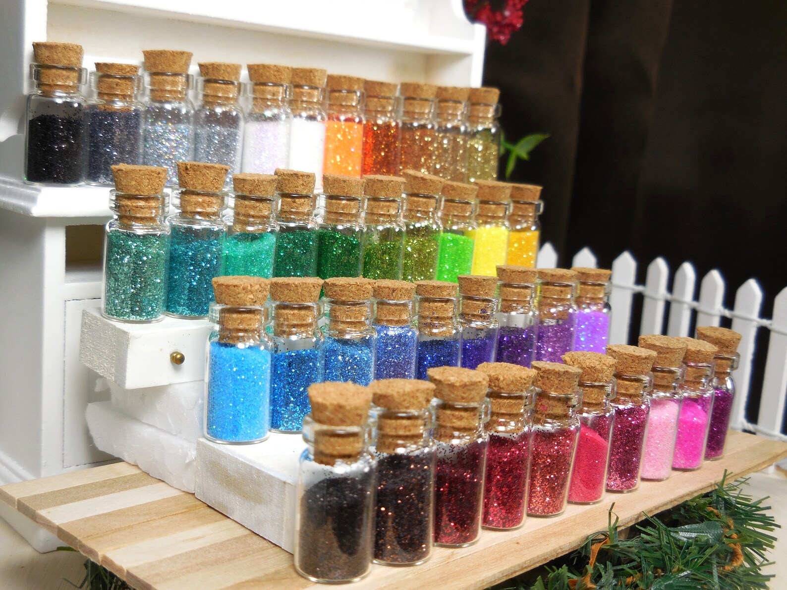 Miniature 1 Fairy Dust Bottles in 40 Colors Tiny Glass | Etsy