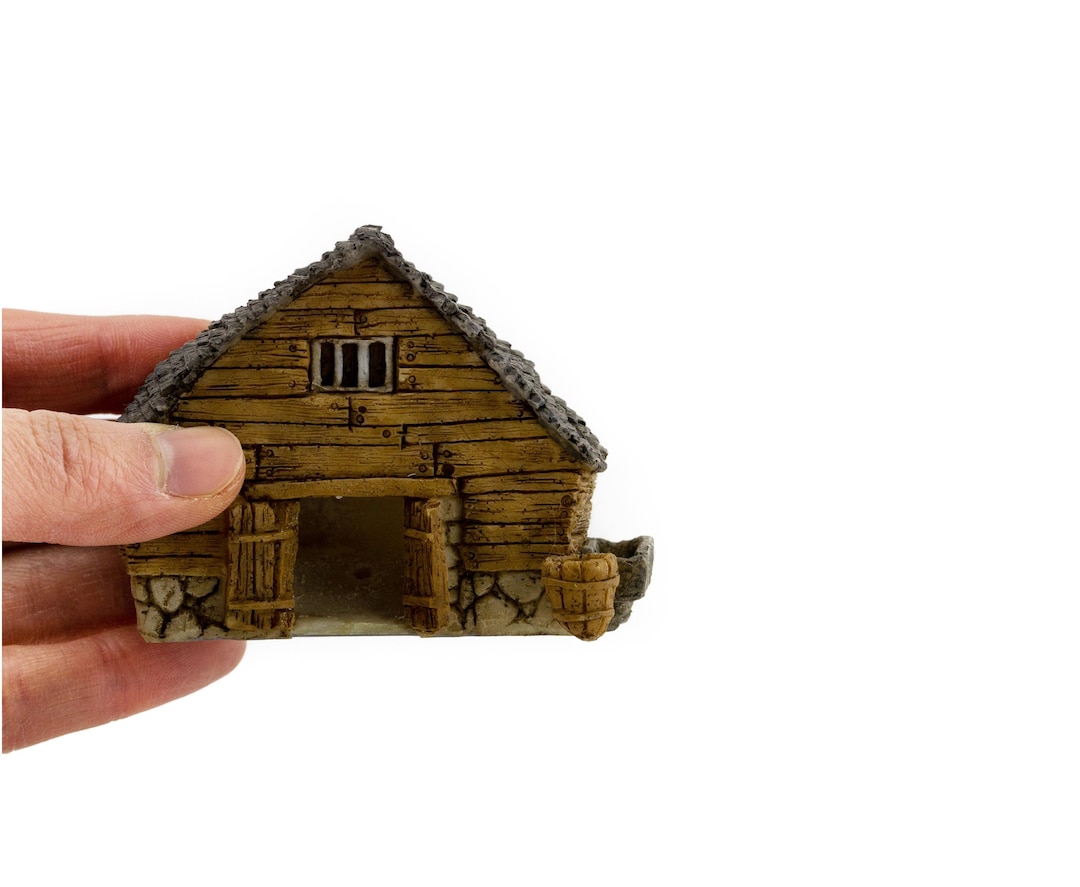MICRO Miniature Old Fashioned Barn for Fairies or Gnomes ~ Woodland ...